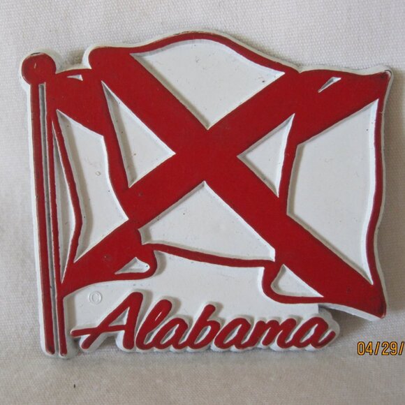 Kitchen | Vintage Souvenir Travel Refrigerator Magnet 2x2 Alabama State ...